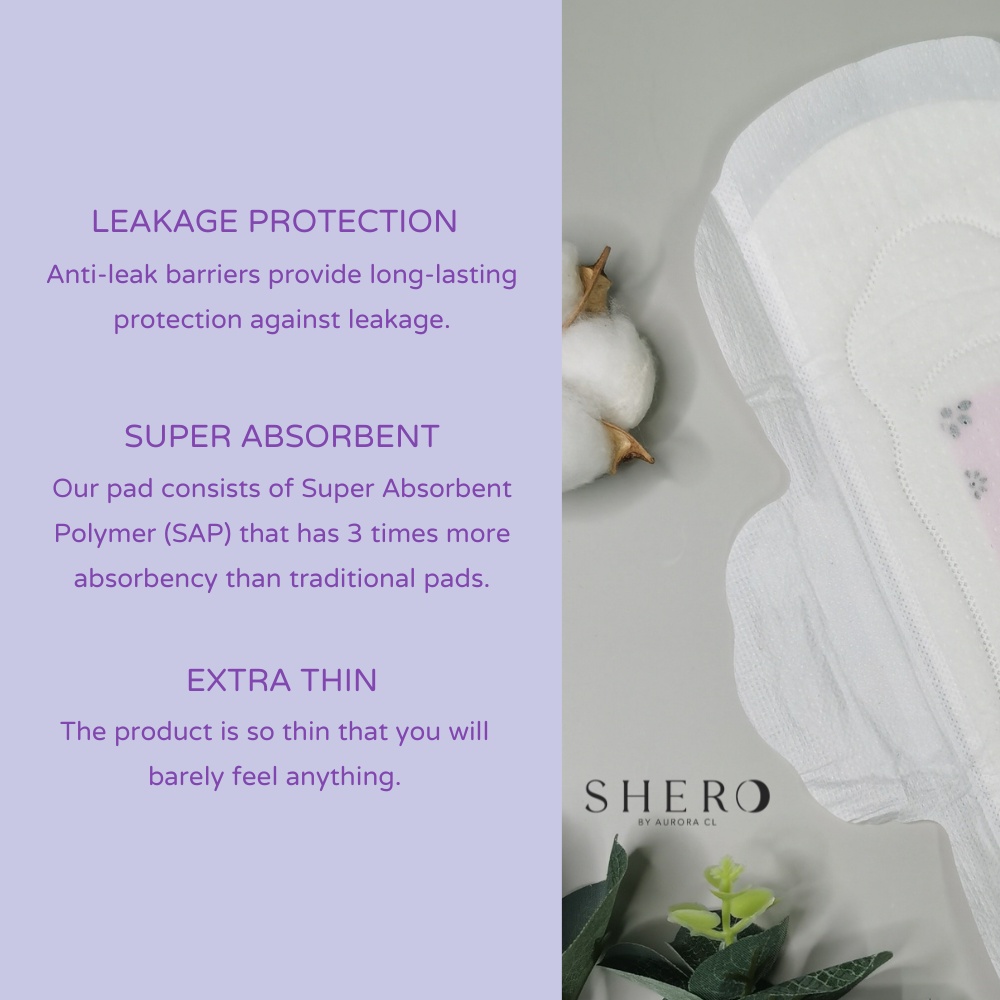 SHERO Taxus Chinensis Chip Antioxidant Sanitary Pad - Night Use x ...