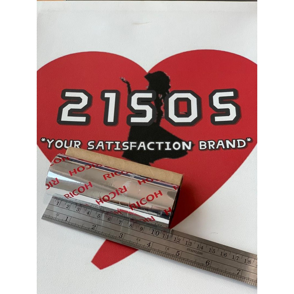 [1 roll] Ricoh 110mm x 100m Wax Resin Ribbon Premium Thermal Transfer ...
