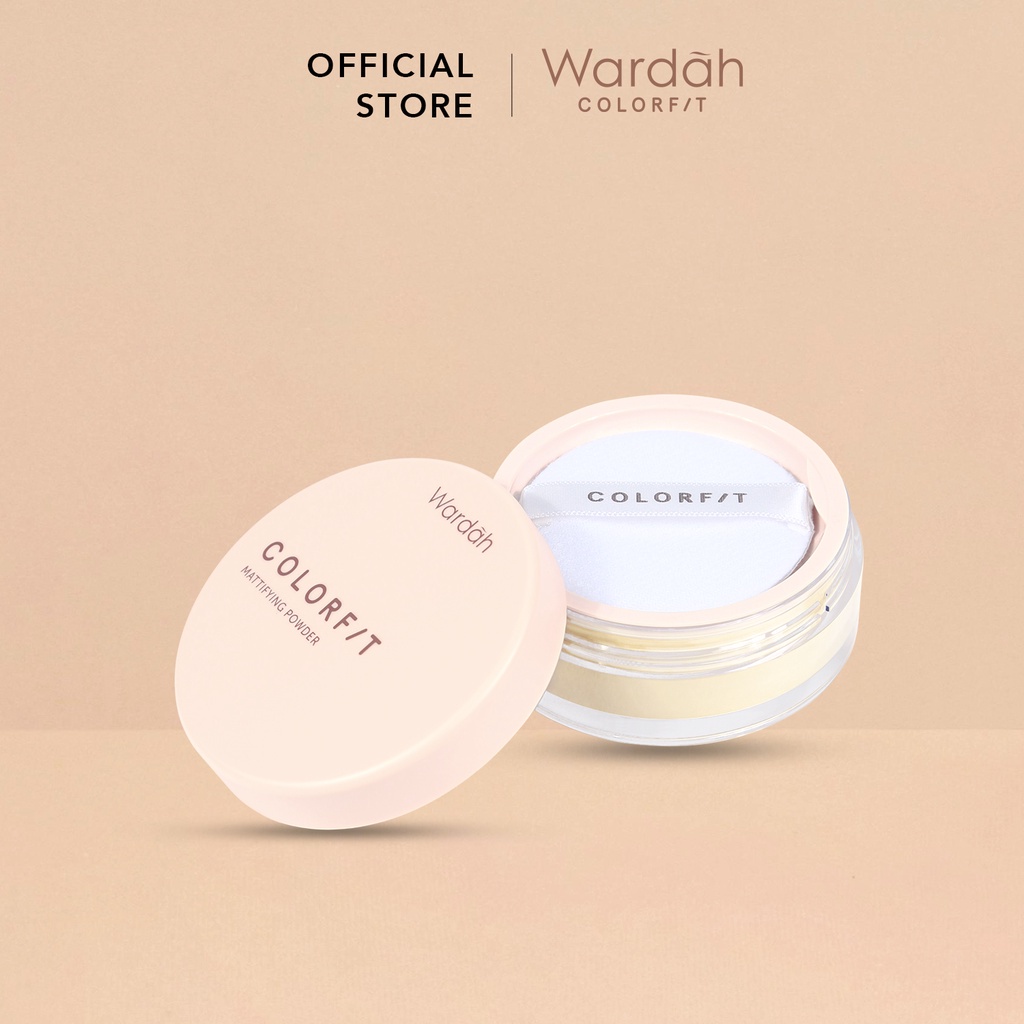 Wardah Colorfit Mattifying Face Powder 23W Warm Ivory | PGMall