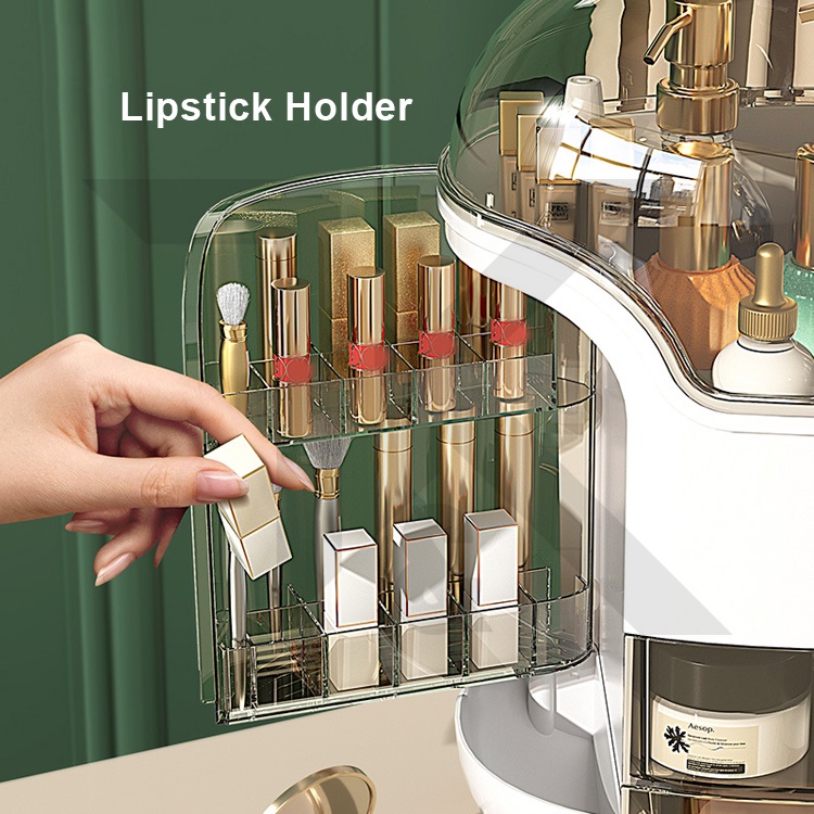 [LOCAL] Multiple Surface Cosmetic Storage Box Dustproof Makeup ...