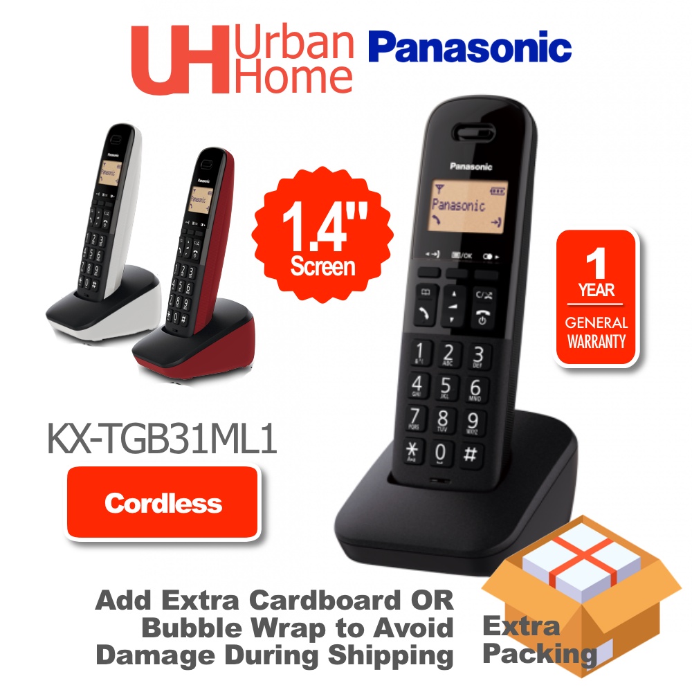 Panasonic KX-TS500ML Single Line Phone Wall Mountable White | PGMall