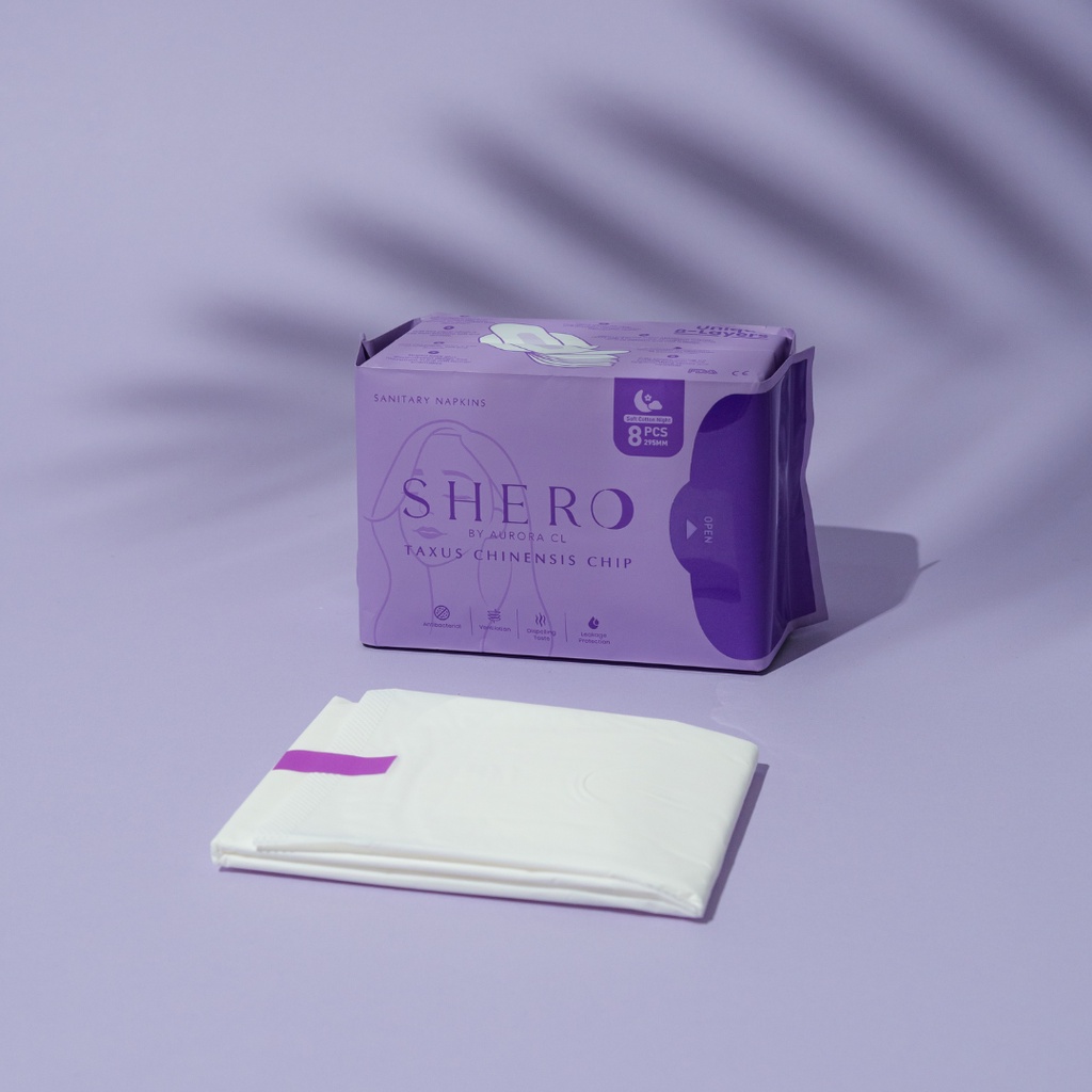 SHERO Taxus Chinensis Chip Antioxidant Sanitary Pad - Night Use x ...