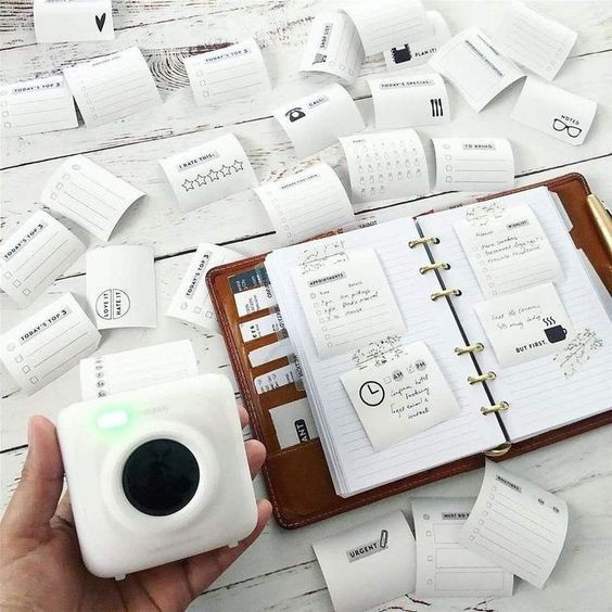 Paperang P1 Mini Printer Sticker Label Maker Portable Bluetooth ...